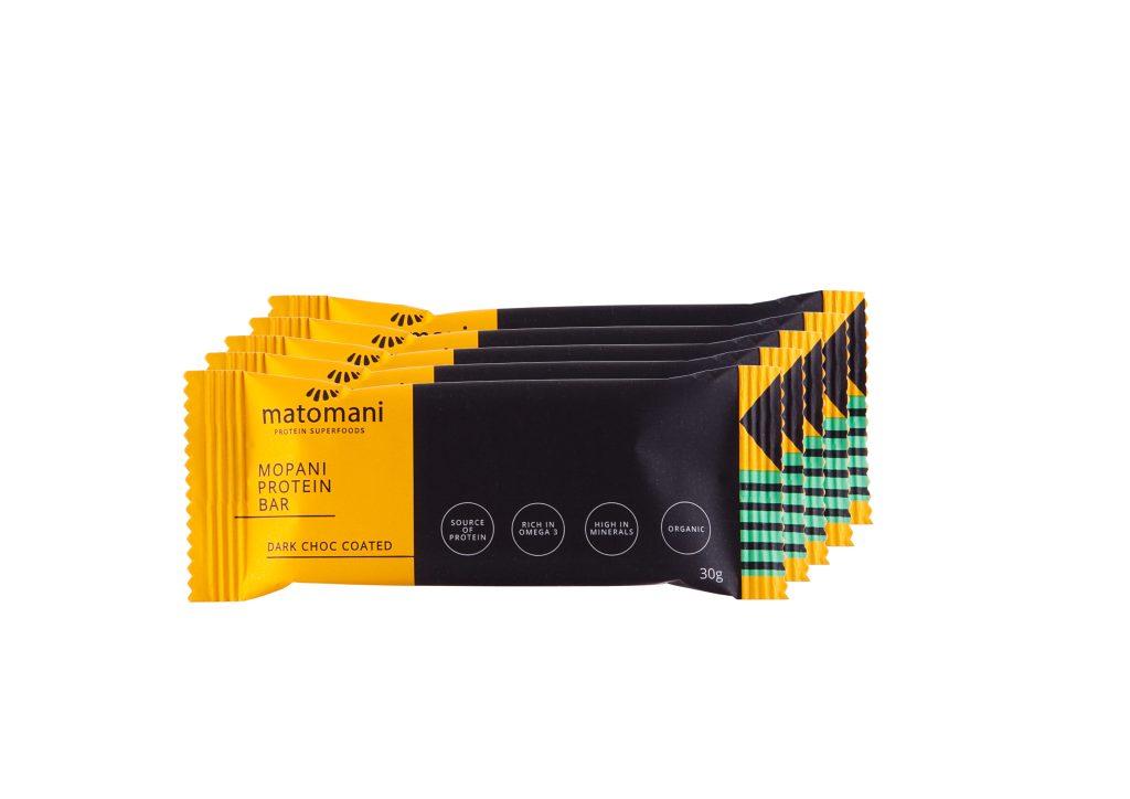 Mopani Chocolate Protein Bar - 20 Units Snacks Box | Matomani - Purpusly