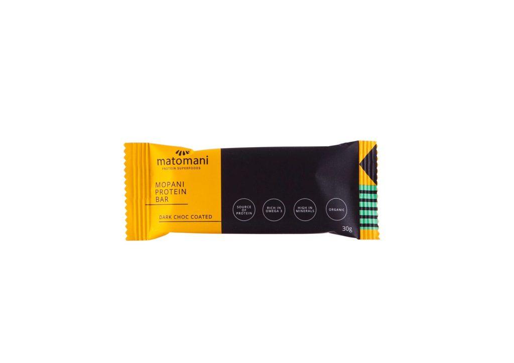 Mopani Chocolate Protein Bar - 20 Units Snacks Box | Matomani - Purpusly